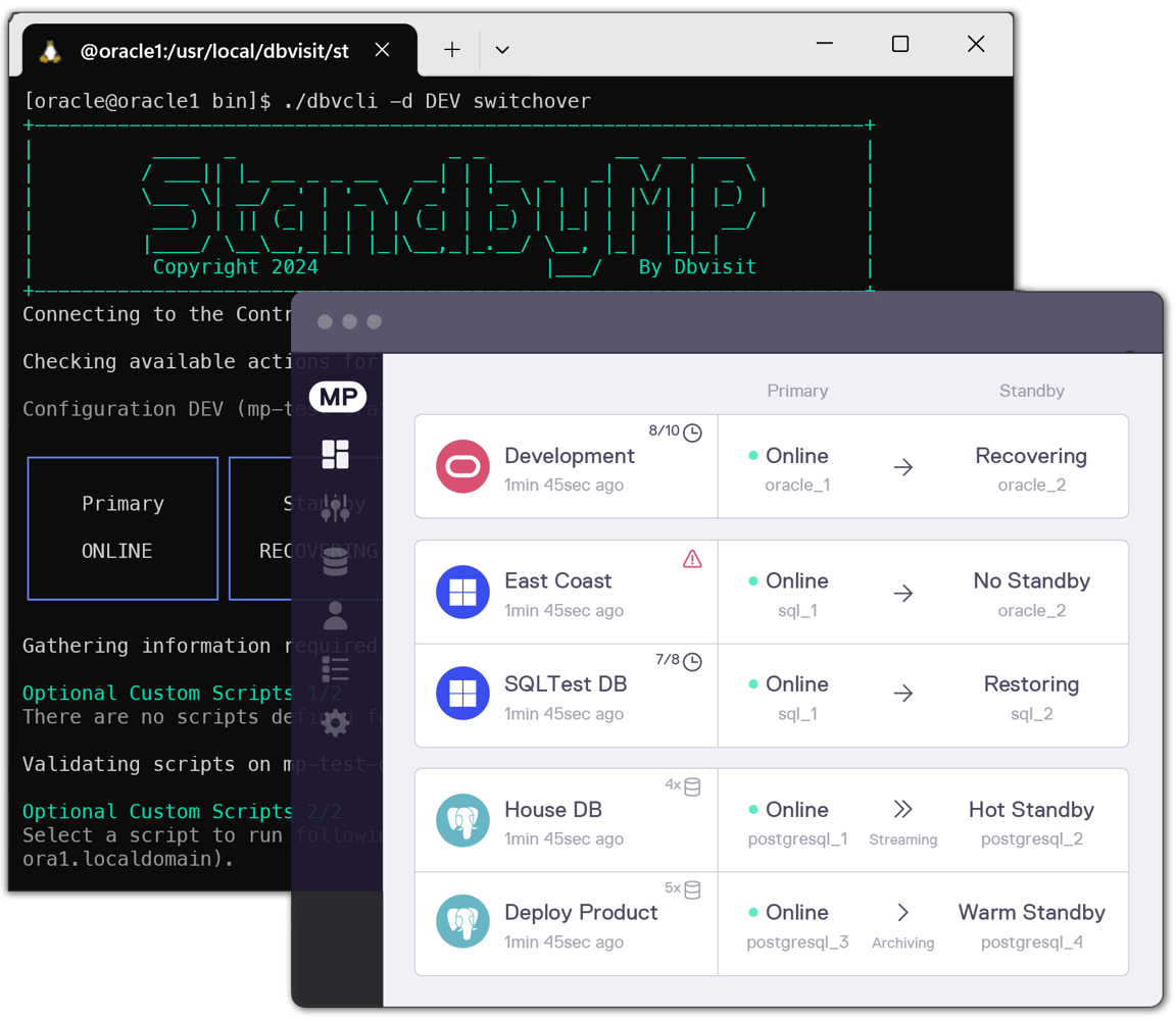 Dbvisit StandbyMP - Database Disaster Recovery Software Specialists