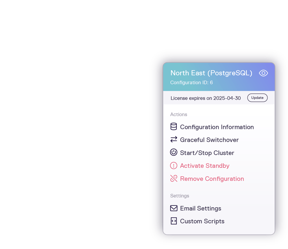 Disaster Recovery for PostgreSQL with StandbyMP